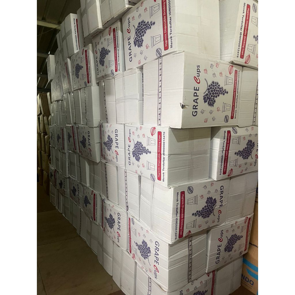 Jual GELAS KOPI/GELAS PLASTIK KECIL MEREK GRAPE 220ML GELAS KOPI SUSU ...