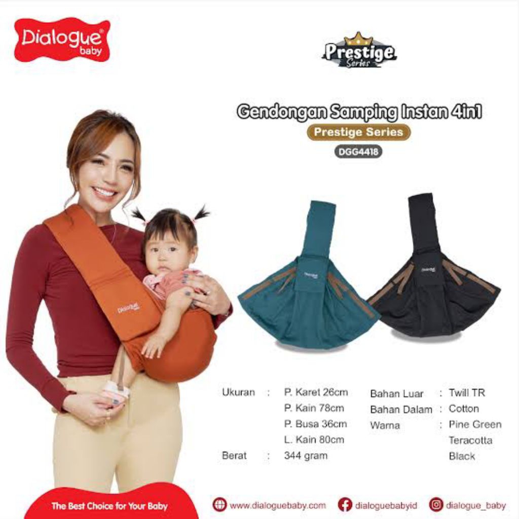Jual Gendongan samping instant 4in1 dialogue Prestige series | Shopee ...