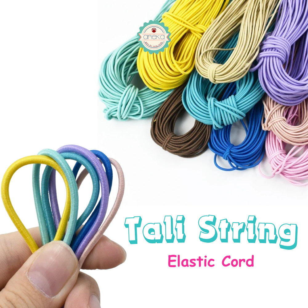 Jual KATALOG - [+-10m / 50gr] Tali String 2.5mm Elastis Warna / Braided ...