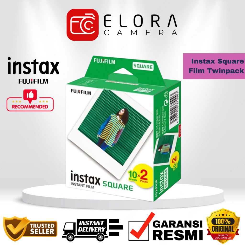 Jual Instax Square Film Plain Twinpack / Paper Film Refill Fujifilm ...