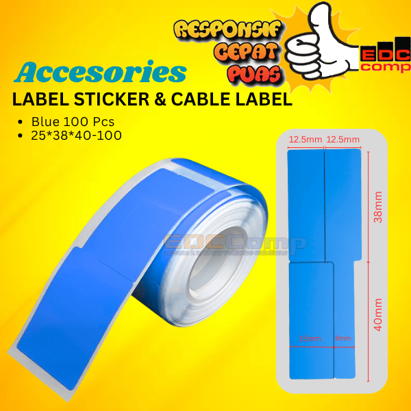 Jual Stiker Label Kabel Jaringan/LAN/Fiber Optic/Listrik Anti Air Cable ...