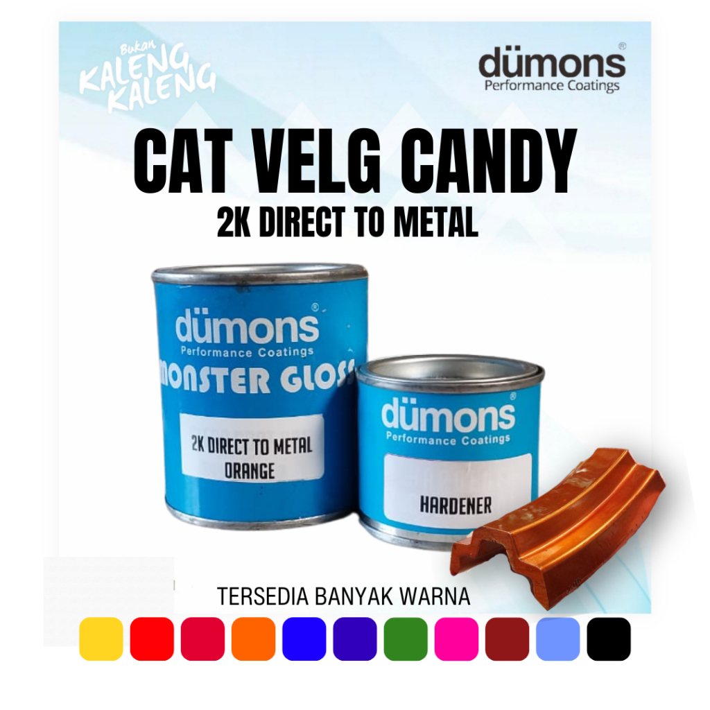 Jual CAT VELG CANDY GLOSSY DIRECT TO METAL ALUMUNIUM TANPA PRIMER 2K ...