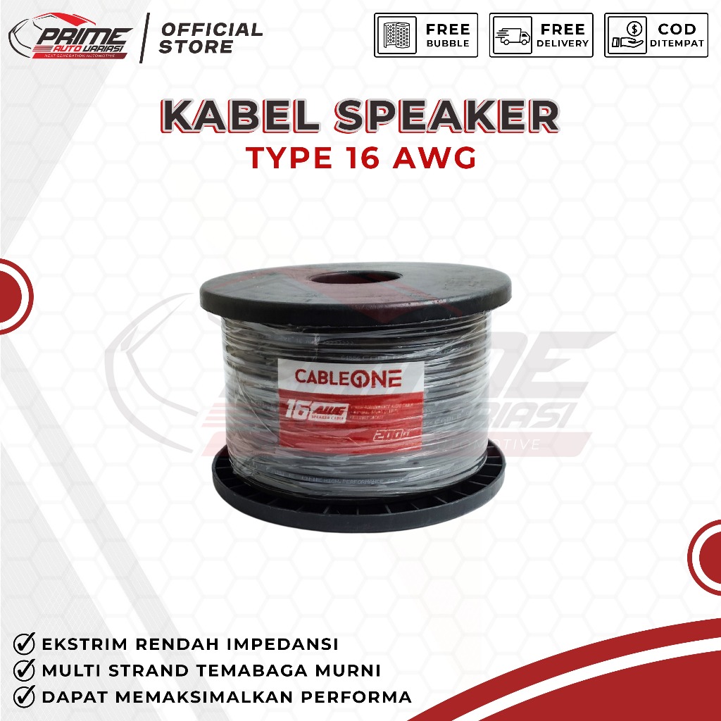 Jual Kabel Speaker CABLEONE 16 AWG (2x90) - METERAN | Shopee Indonesia