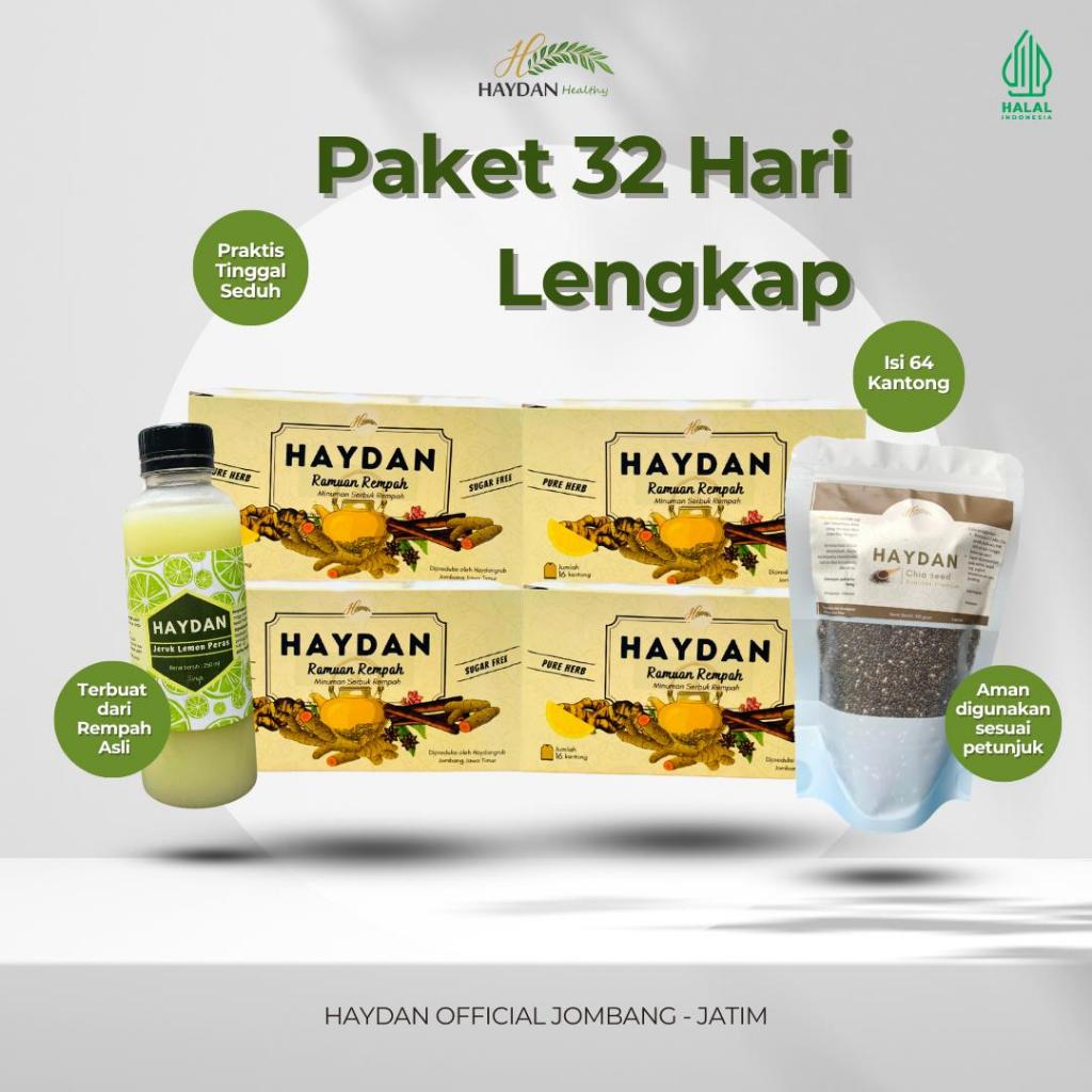 Jual Paket Triple Haydan 32 Hari Minuman ala JSR | Shopee Indonesia