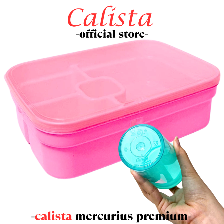 Jual CALISTA COMBO MERCURIUS LUNCH BOX 4 KOMPARTEMEN ANTI BOCOR + BOTOL ...