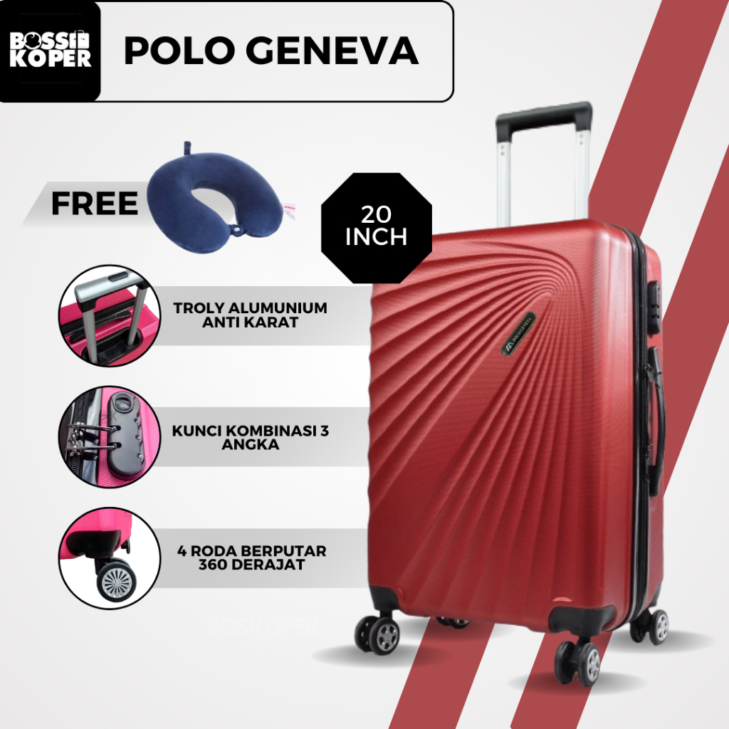 Jual Koper 20 inch Polo Geneva Ukuran kabin- koper cabin-koper fiber ...