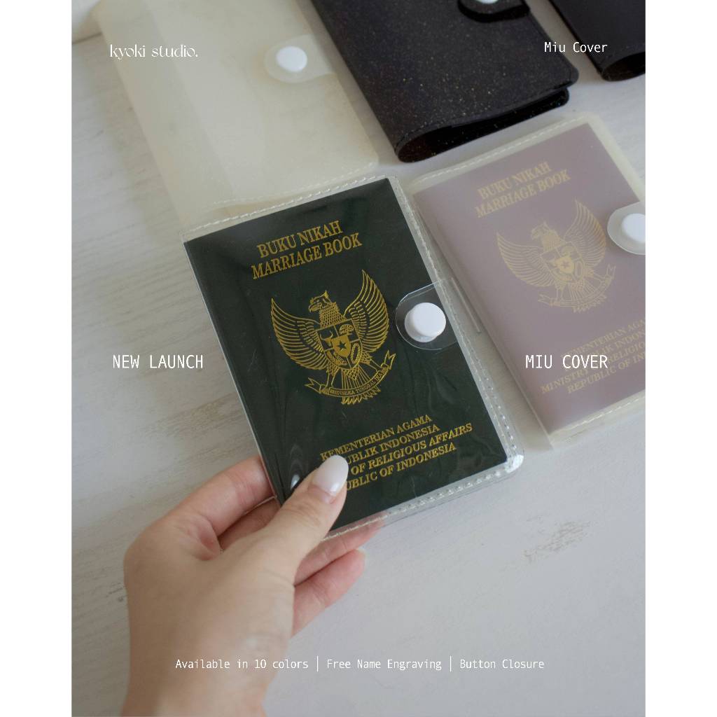 Jual MIU MARRIAGE BOOK COVER - SAMPUL BUKU FREE NAME ENGRAVE | Shopee ...