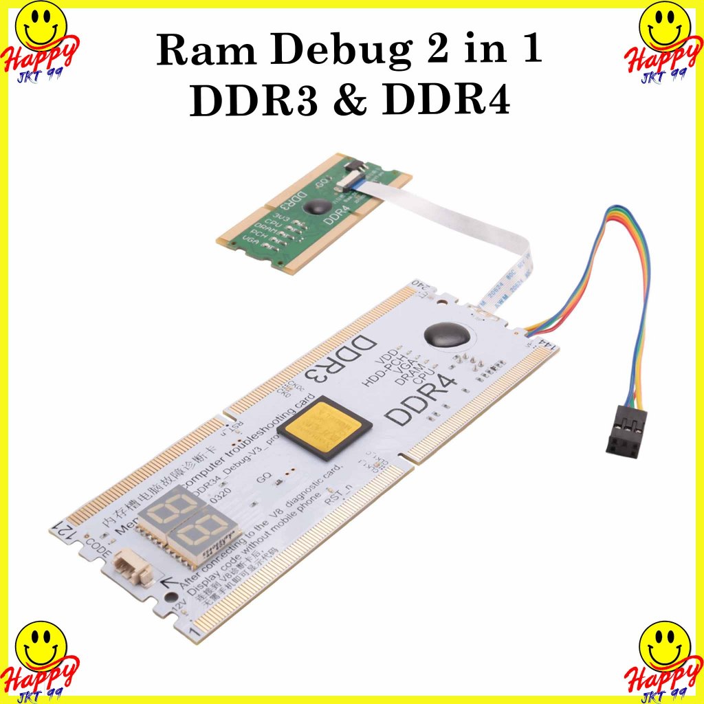 Jual Alat Tester Test Card Slot Memory Ram Ddr3 Ddr4 Ddr 3 4 Sodim