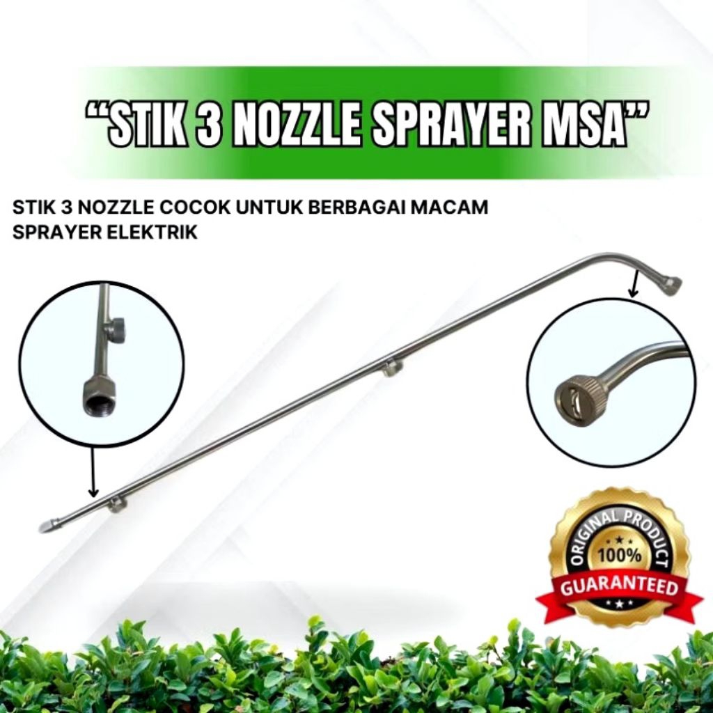 Jual (PANJANG 60CM) STIK 3 NOZZLE SPRAYER 60CM ( stik 3 nozzle 60cm ...