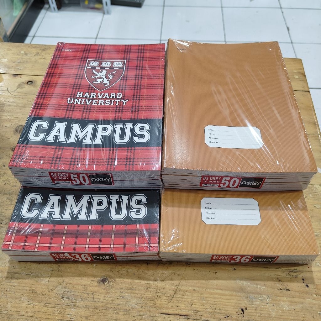 Jual 1 Pak Buku Tulis Panjang Boxy Campus isi 10 Buku | Shopee Indonesia