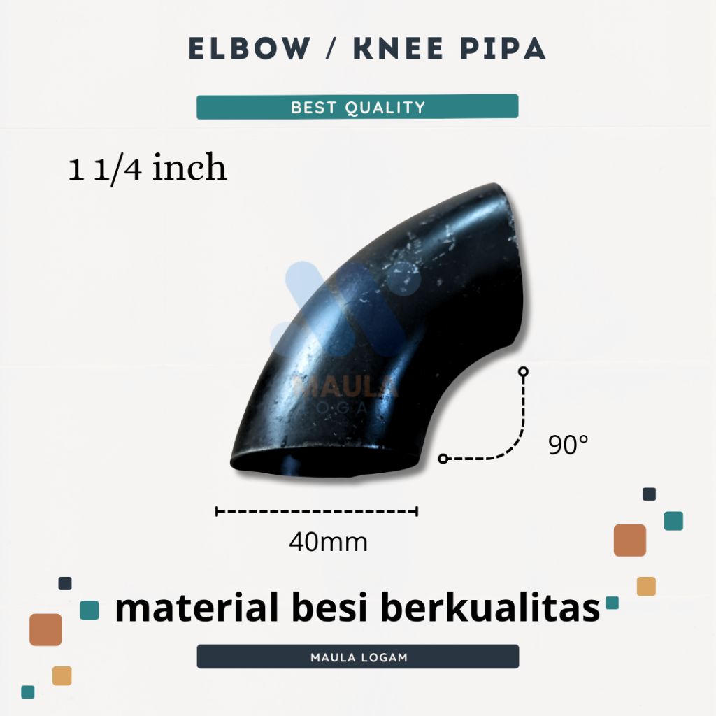 Jual Elbow besi pipa las 1 1/2 inch - elbo atau knee | Shopee Indonesia