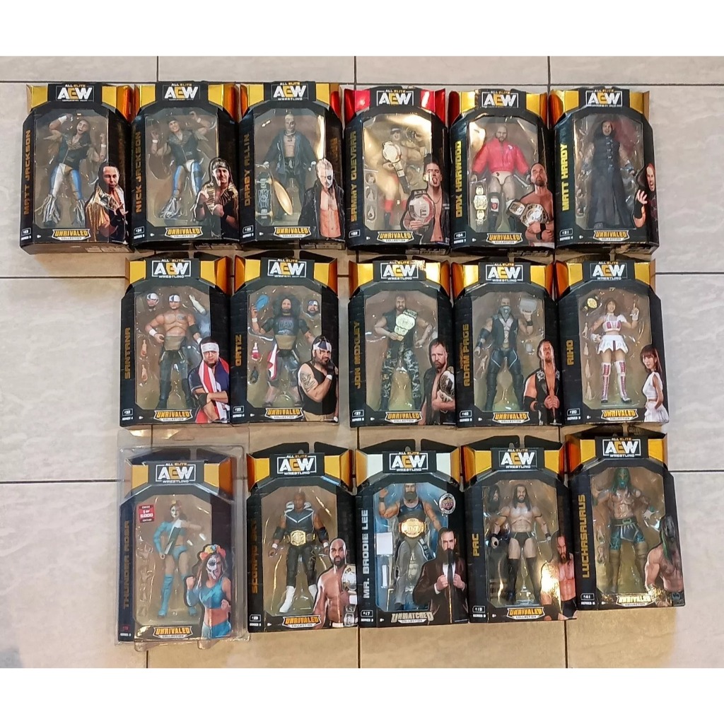 Jual AEW Unrivaled Series 5 - LUCHASAURUS - ADAM PAGE - JOHN MOXLEY - JUNGLE BOY Action Figure ...