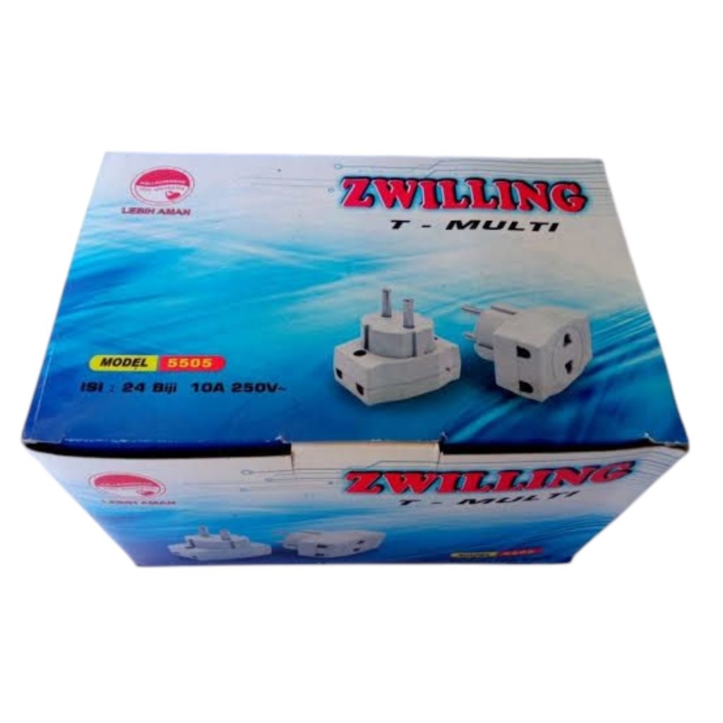 Jual Steker T Zwilling T-Multi Model 5505 – Colokan T 3 Arah 250V – Isi ...