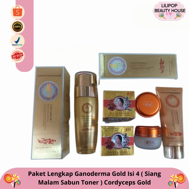 Jual Paket Lengkap Ganoderma Gold Isi 4 ( Siang Malam Sabun Toner ...