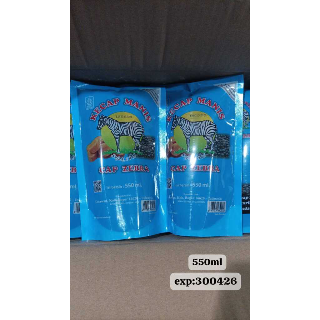 Jual kemasan baru kecap manis cap zebra 550ml dan 220 ml khas bogor ...
