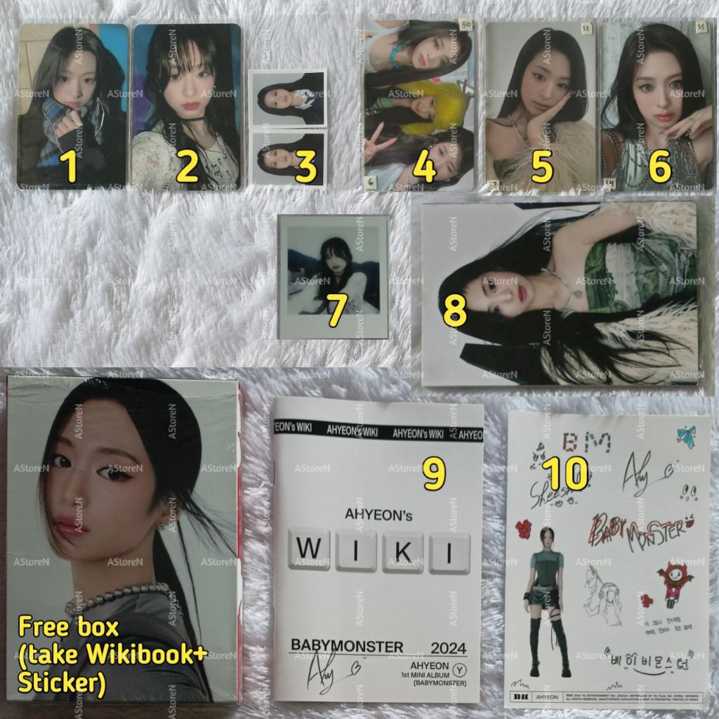 Jual [Ready] Photocard AHYEON BABYMONSTER Drip sheesh 1st anniversary ...