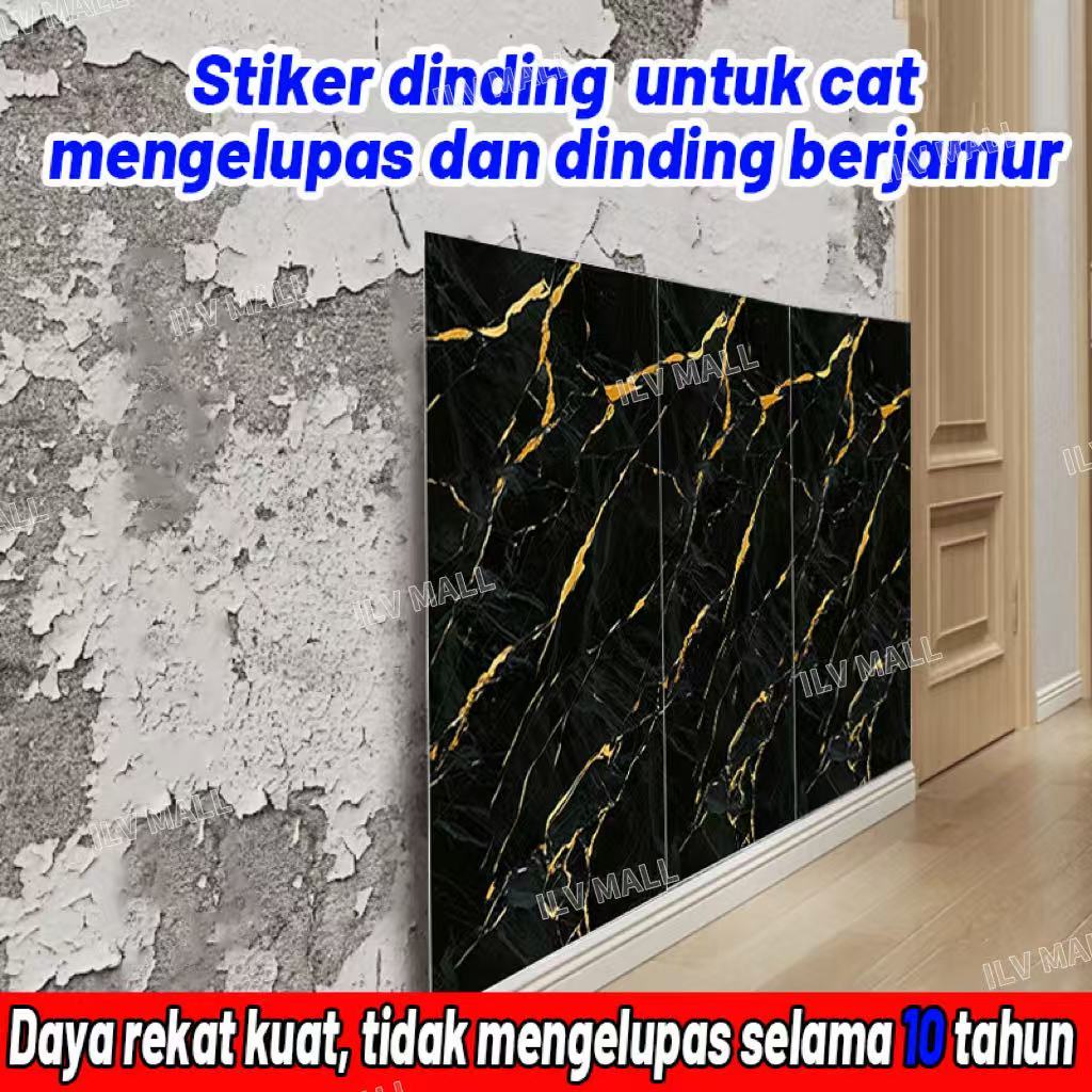Jual wallpaper dinding vinyl marble 30cm x 60cm sticker lantai kramik ...