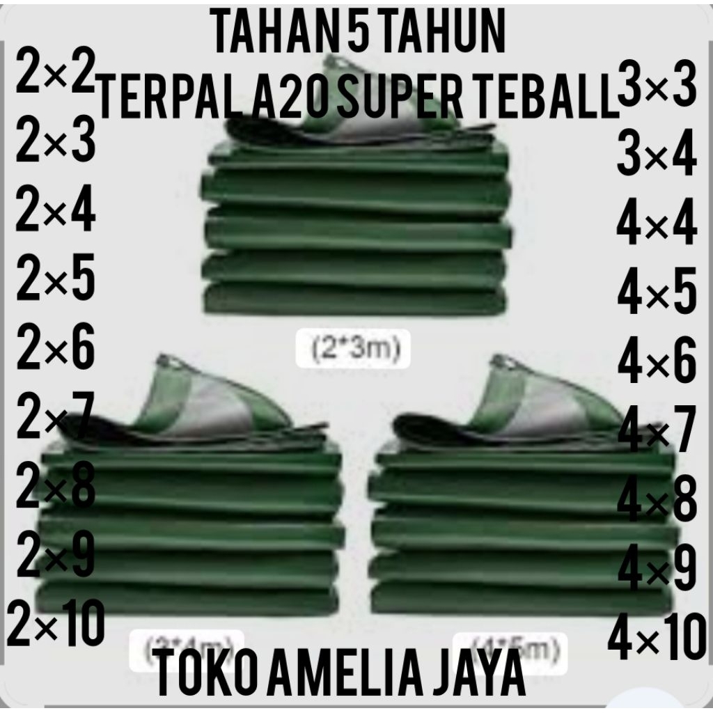 Jual Terpal Korea type A20 ukuran 7×10 Korea super teball tersedia ...