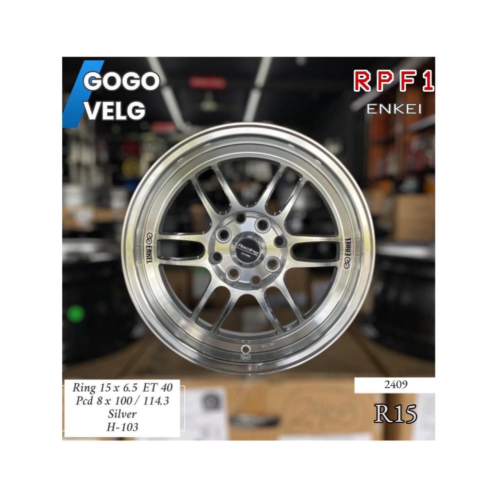 Jual Velg Mobil R15 RPF1 PCD 8X100/114,3 Lebar 6,5 ET 40 Avanza Kijang Agya Brio Calya Sigra ...