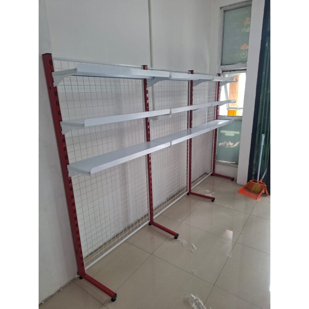 Jual rak minimarket gondola freezer atas 3 susun single star/single ...