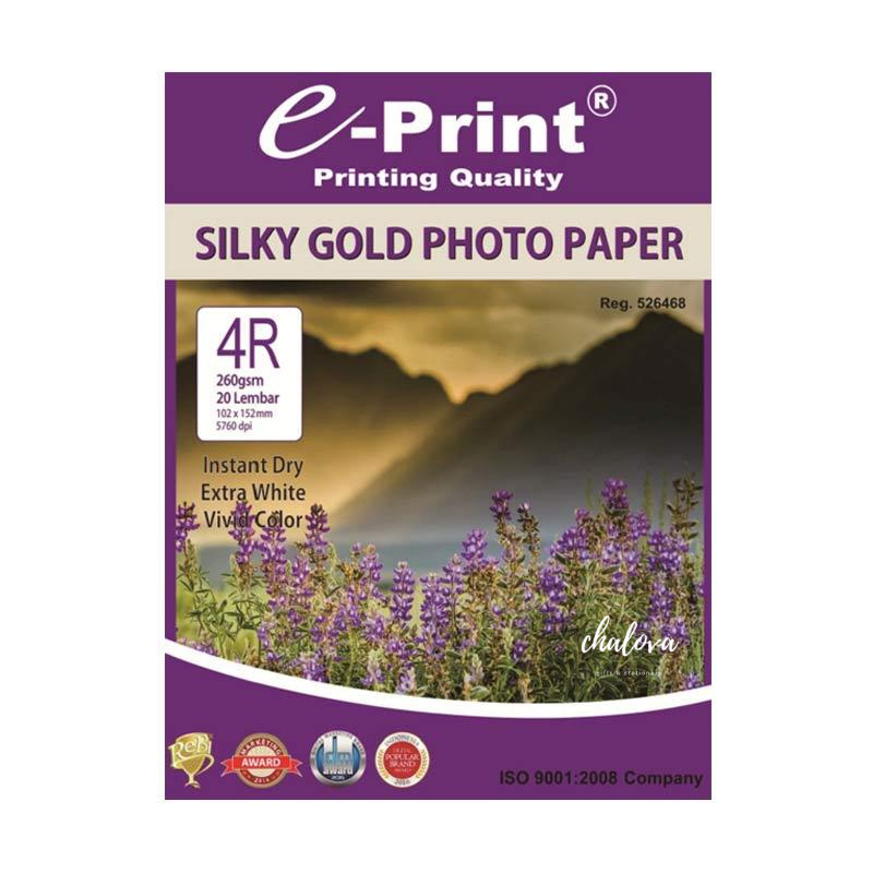 Jual [PAK] KERTAS FOTO EPRINT SILKY GOLD 4R / SILKY GOLD PHOTO PAPER E ...