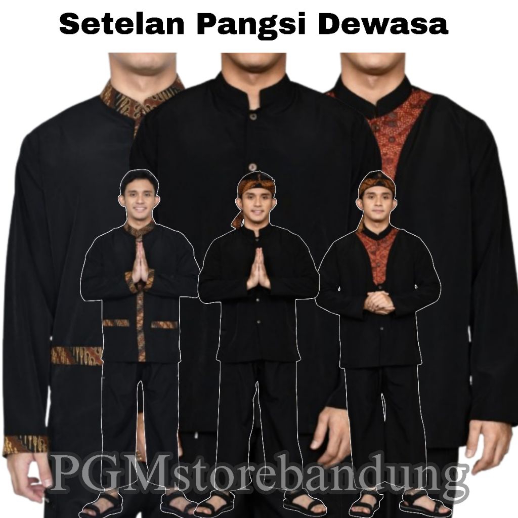 Jual Setelan Pangsi Dewasa/Setelan Baju Pangsi/Setelan Baju Adat Sunda ...