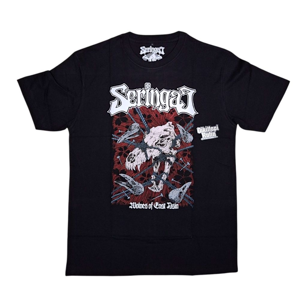 Jual Seringai - Wolves Of East Asia Tour 2025 Tshirt Black Official ...