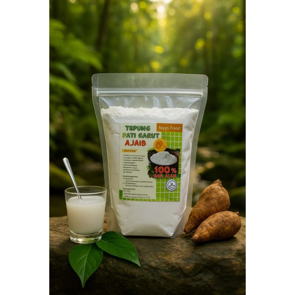 Jual Tepung Pati Garut Tepung Garut Irut Asli tanpa campuran Herbal ...