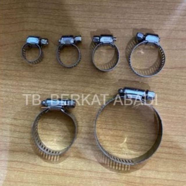 Jual Klem Selang Stainless / Hose Clamp / Klem Ring Murah | Shopee ...
