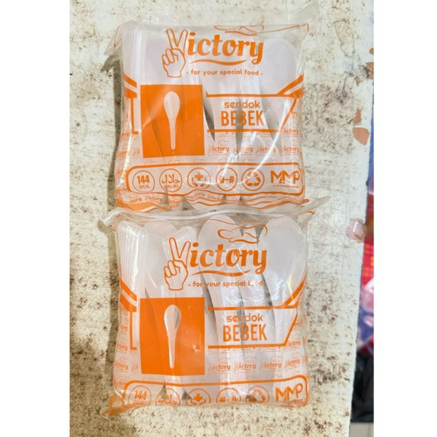 Jual Sendok Makan Plastik bebek Victory isi 12 lusin | Shopee Indonesia