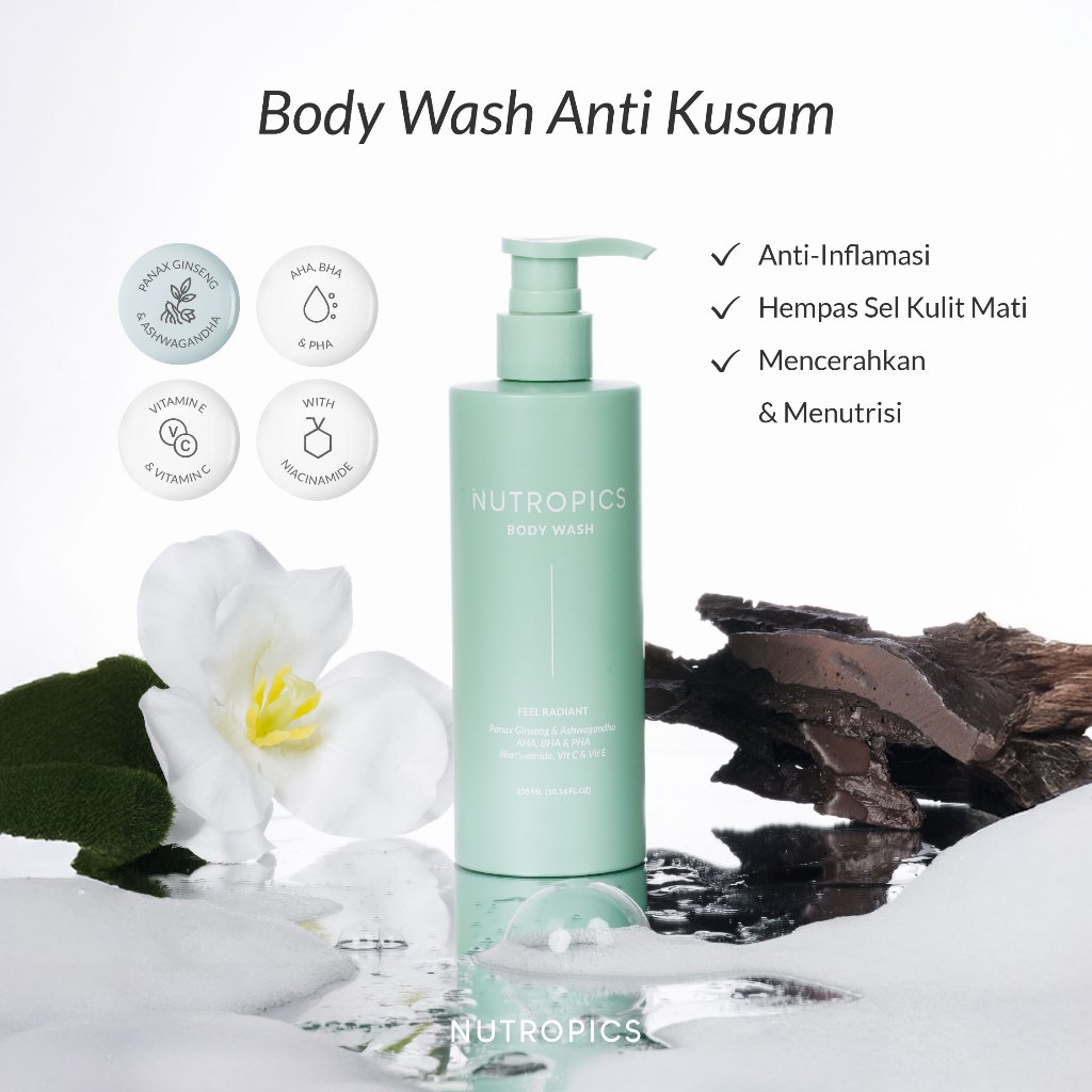 Jual Nutropics Feel Radiant Body Wash 250ml | Shopee Indonesia