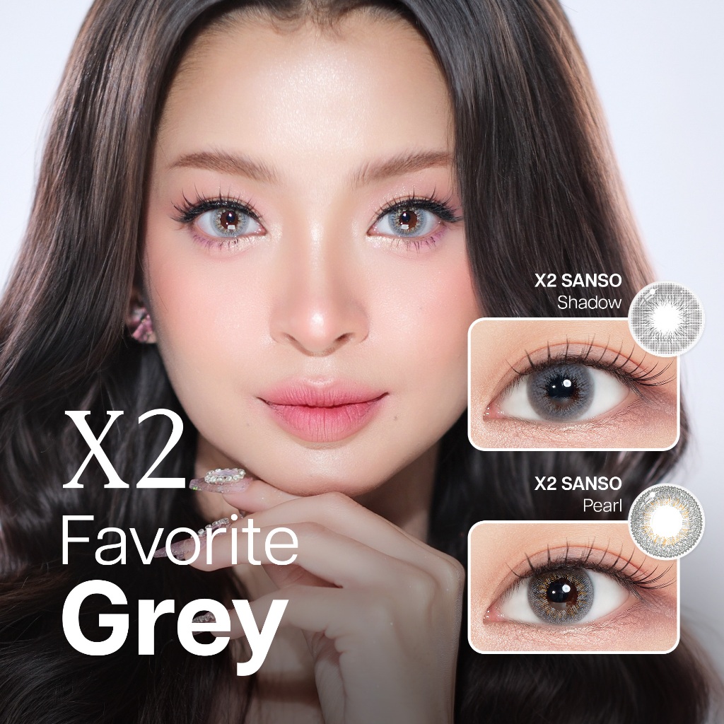 Jual Softlens X2 Grey Series I Pearl | Shadow | Shopee Indonesia