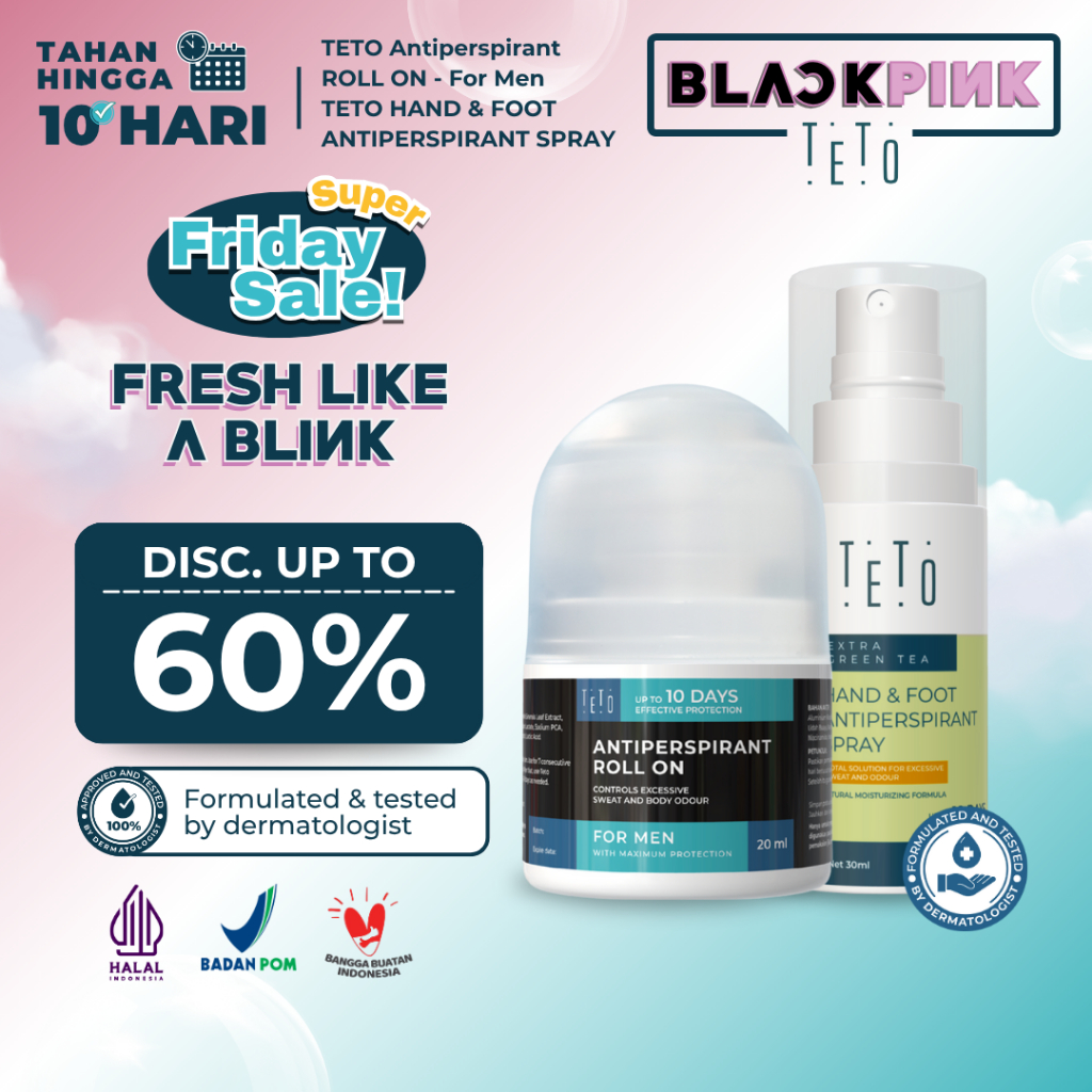 Jual [SUPER PROMO] Paket Bundling TETO Antiperspirant Hand and Foot ...