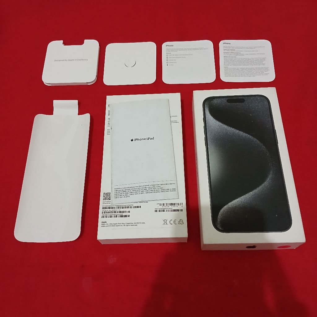 Jual dus box iphone 15 pro max black titanium original copotan ibox ...