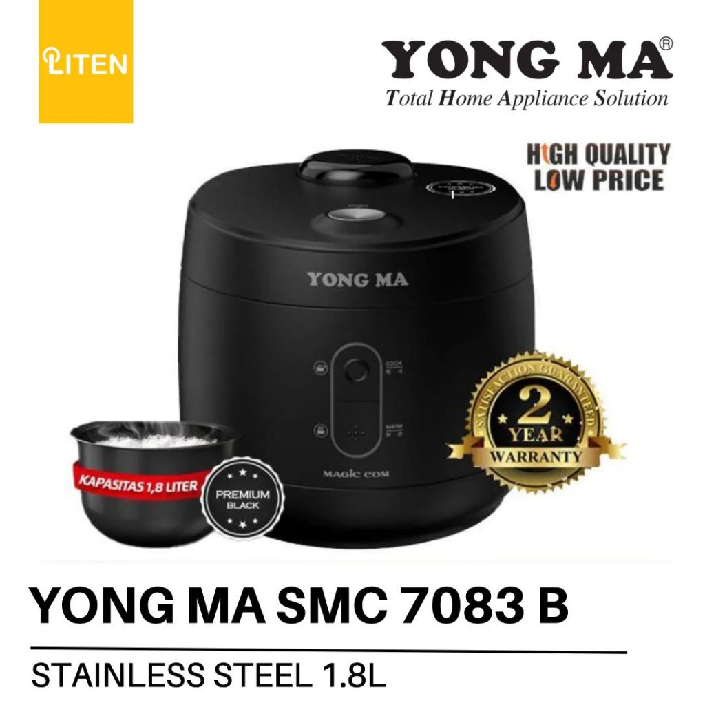 Jual YONG MA SMC 7083B – Magic Com Manual 1.8 Liter 400 Watt Black ...