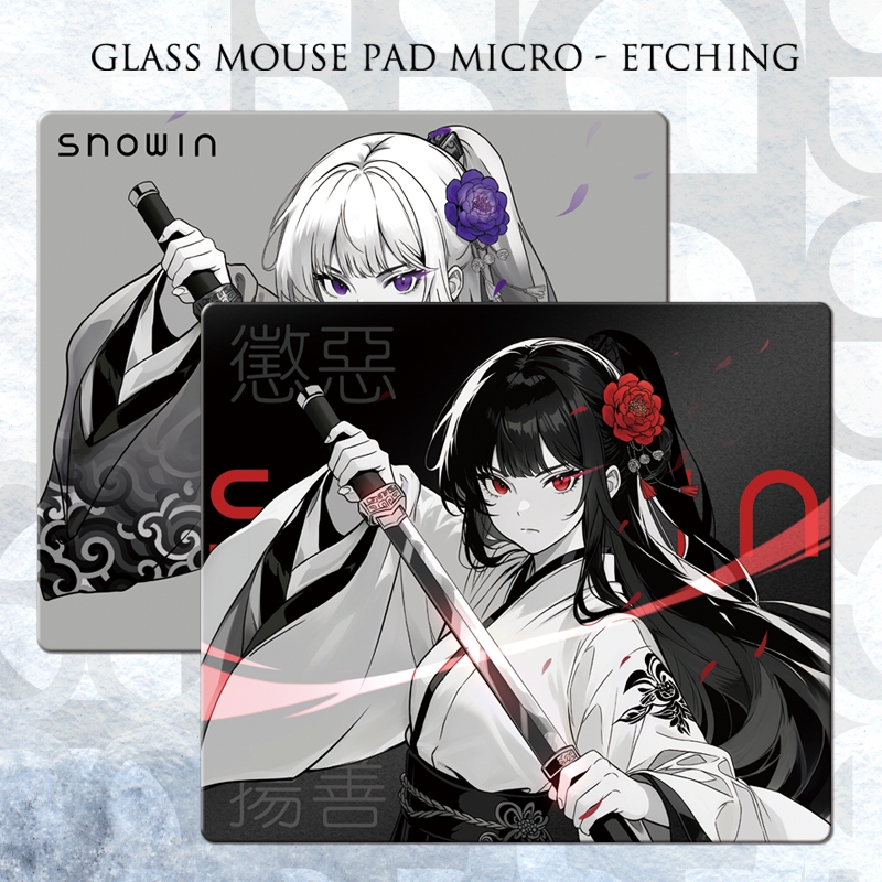 Jual SHOWIN Glass Mousepad Gaming Kaca penguat Mouse pad Anime Alas ...