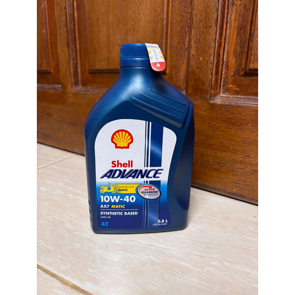 Jual Oli Shell Advance AX7 Matic 10W-40 0.8L oli motor shell | Shopee ...
