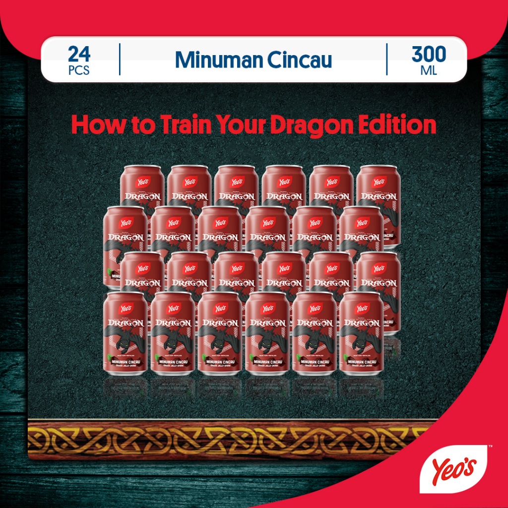 Jual Yeos Cincau Can 300ml - How to Train Your Dragon Edition (PAKET ...