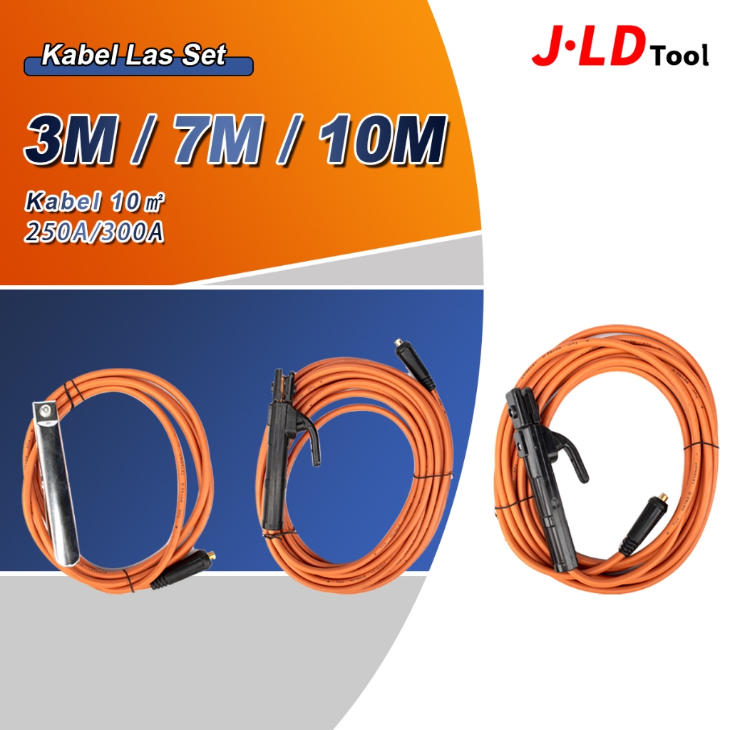 Jual JLD Kabel Las Set 300A Stang Las Kabel Mesin Las Listrik 10 Meter ...