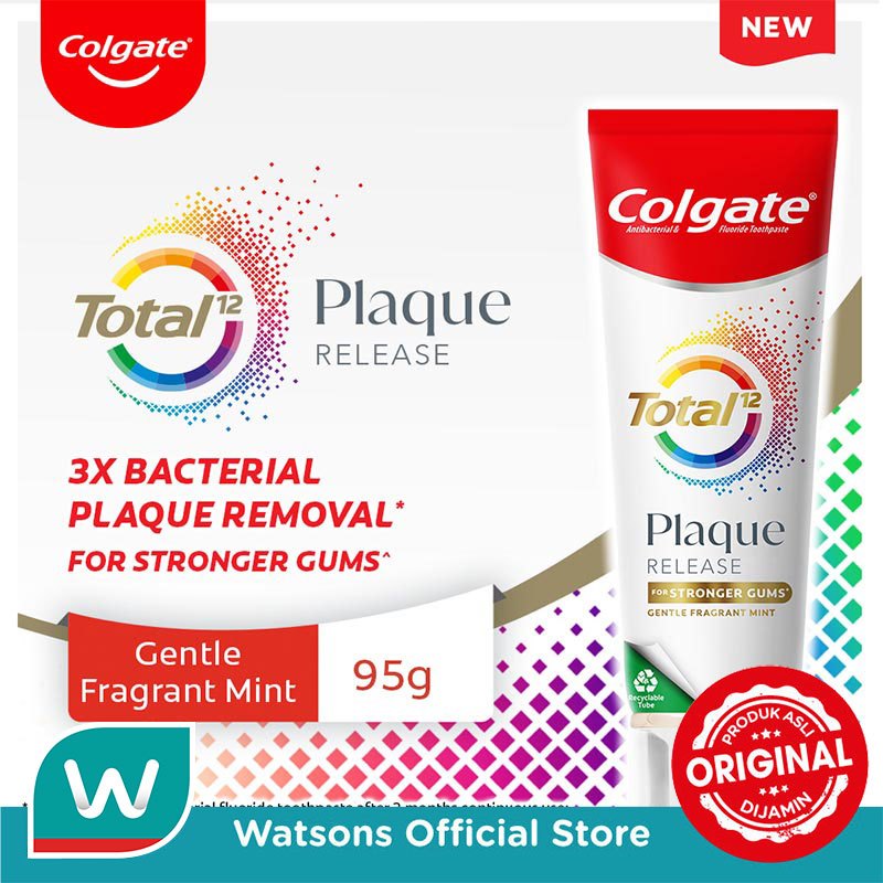 Jual Colgate Total Plaque Release Gentle Fragrant Mint 95g - Pasta Gigi ...