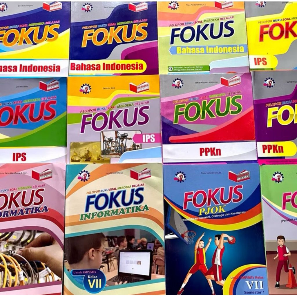 Jual BUKU PAKET FOKUS SMP KELAS 7,8,9 KURIKULUM MERDEKA MAPEL IPA IPS ...