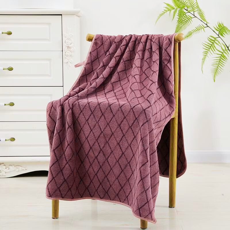 Jual Handuk 85x170cm Mandi Dewasa Jumbo Perlengkapan Kamar Mandi Microfiber Lembut Embos Zigzag ...