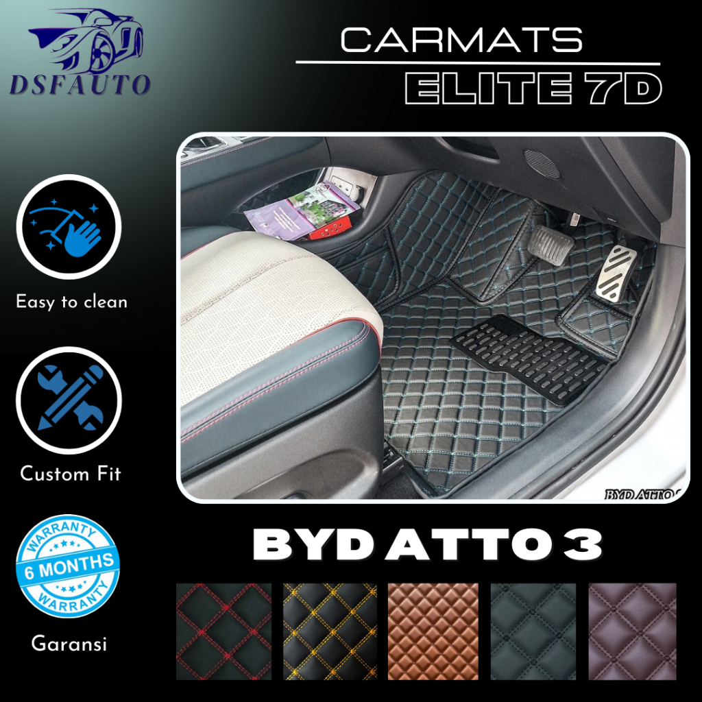 Jual Karpet Mobil BYD ATTO 3 Fullset Synthetic Leather Custom 7D Premium Car Mat | Shopee Indonesia