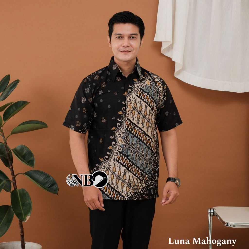 Jual LAKUNA BATIK Baju batik pria dewasa lengan pendek Hem batik cowok ...