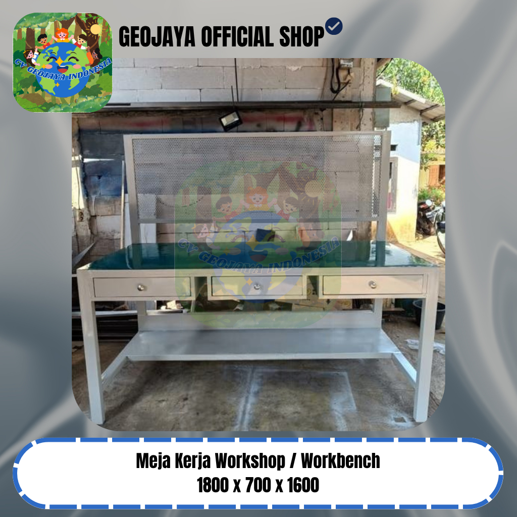 Jual Meja Kerja Workshop / Workbench - 1800 x 700 x 1600 mm | Shopee ...