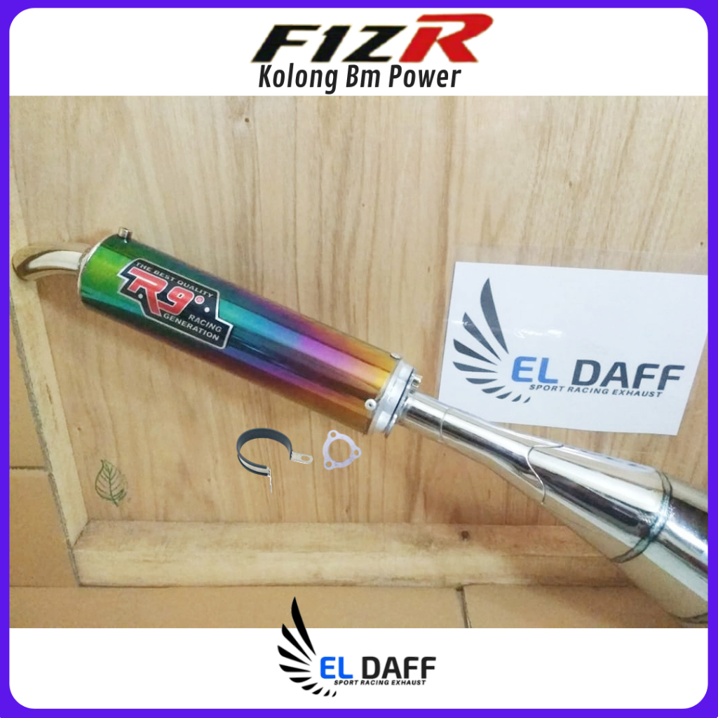 Jual Knalpot Fizr Kolong Bm Power R9 Exhaust Chrome Drag Underbone ...