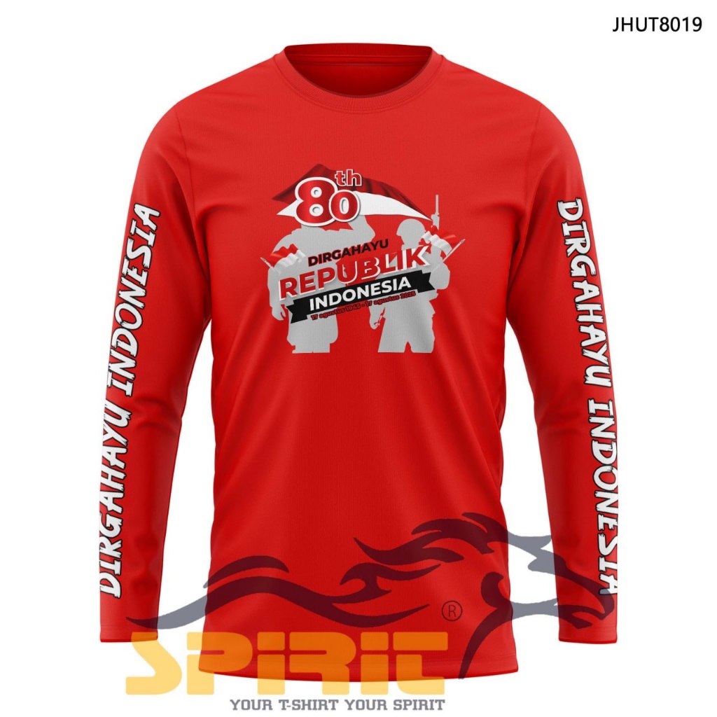 Jual KAOS 17 AGUSTUS KAOS MERDEKA RI KE 80 KAOS HUT RI KE 80 BAJU 17AN LENGAN PANJANG ALL SIZE ...