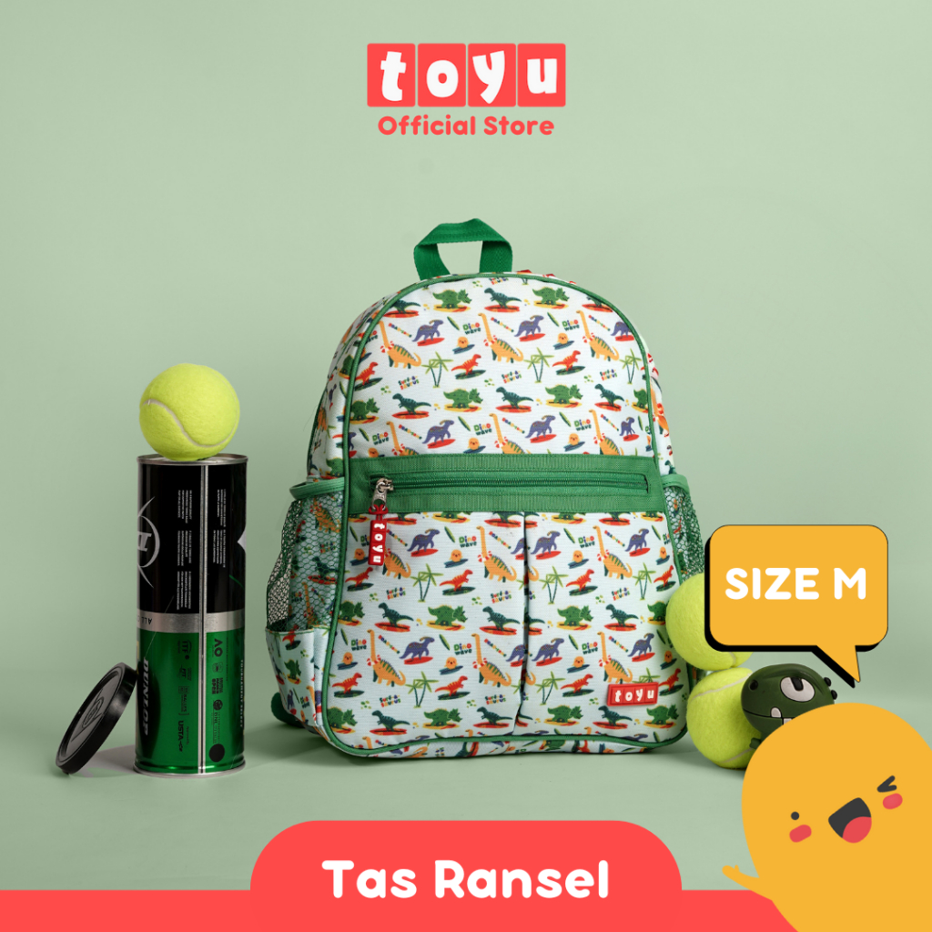 Jual TOYU Backpack Tas Ransel Sekolah Anak PAUD TK SD Dinosaur Beach ...