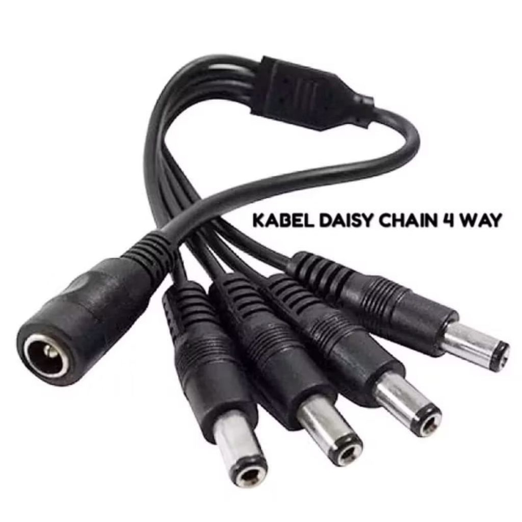Jual Kabel Daisy Chain Sambungan Adaptor Efek Gitar 4 Way | Shopee ...