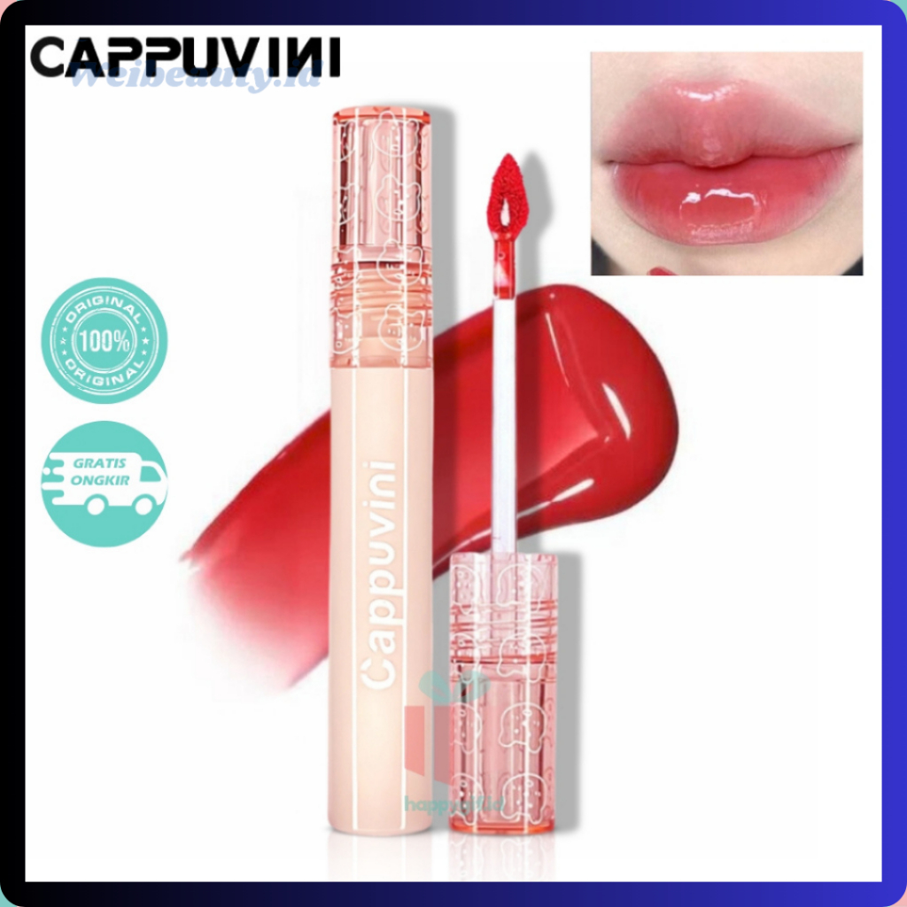 Jual CAPPUVINI Glass Lipstick Lip Tint Glossy Lipcream Lip Balm Mirror Korean Lip Gloss XX039 ...